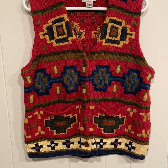 Vintage | Sweaters | Vintage Carroll Reed Knit Sleeveless Vest | Poshmark